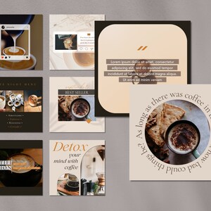 100+ Instagram Template for Modern Coffee Shops, Food and Beverage ...