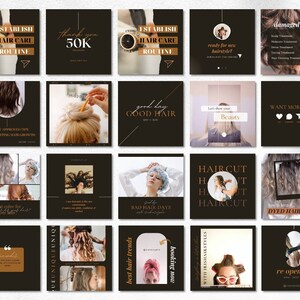 70 Instagram Templates for Hairstyle Salons Barber Shops Hairstylist ...