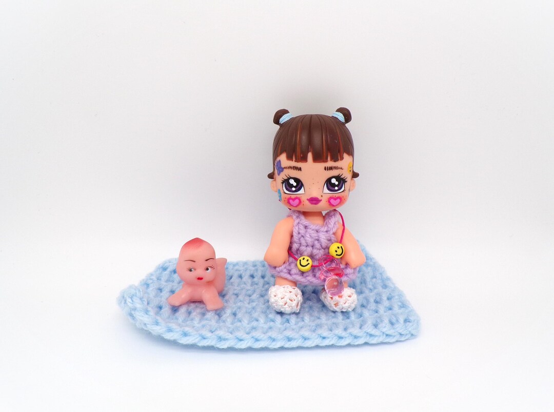 Upcycled Art Doll, Handmade Clothes & Blanket - Etsy