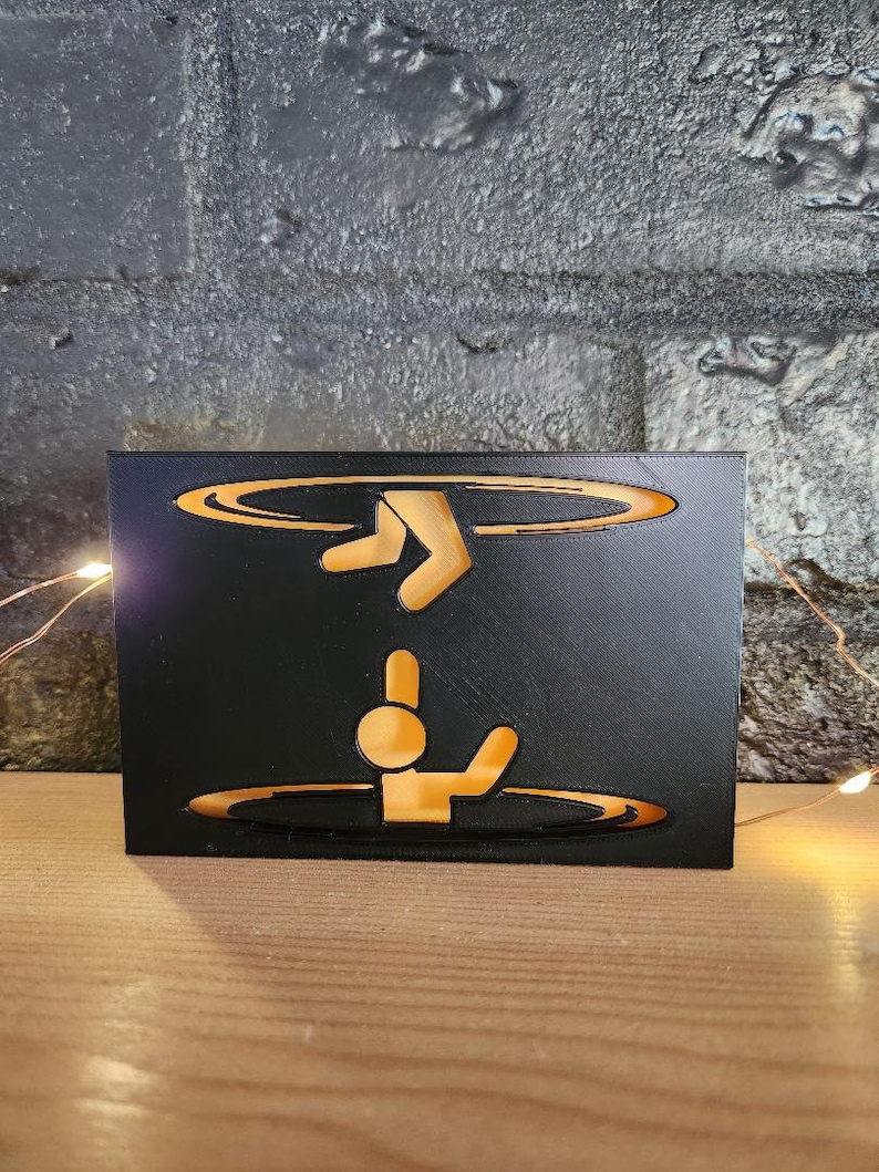 Portal Silhouette Art - 3D Printed - Etsy
