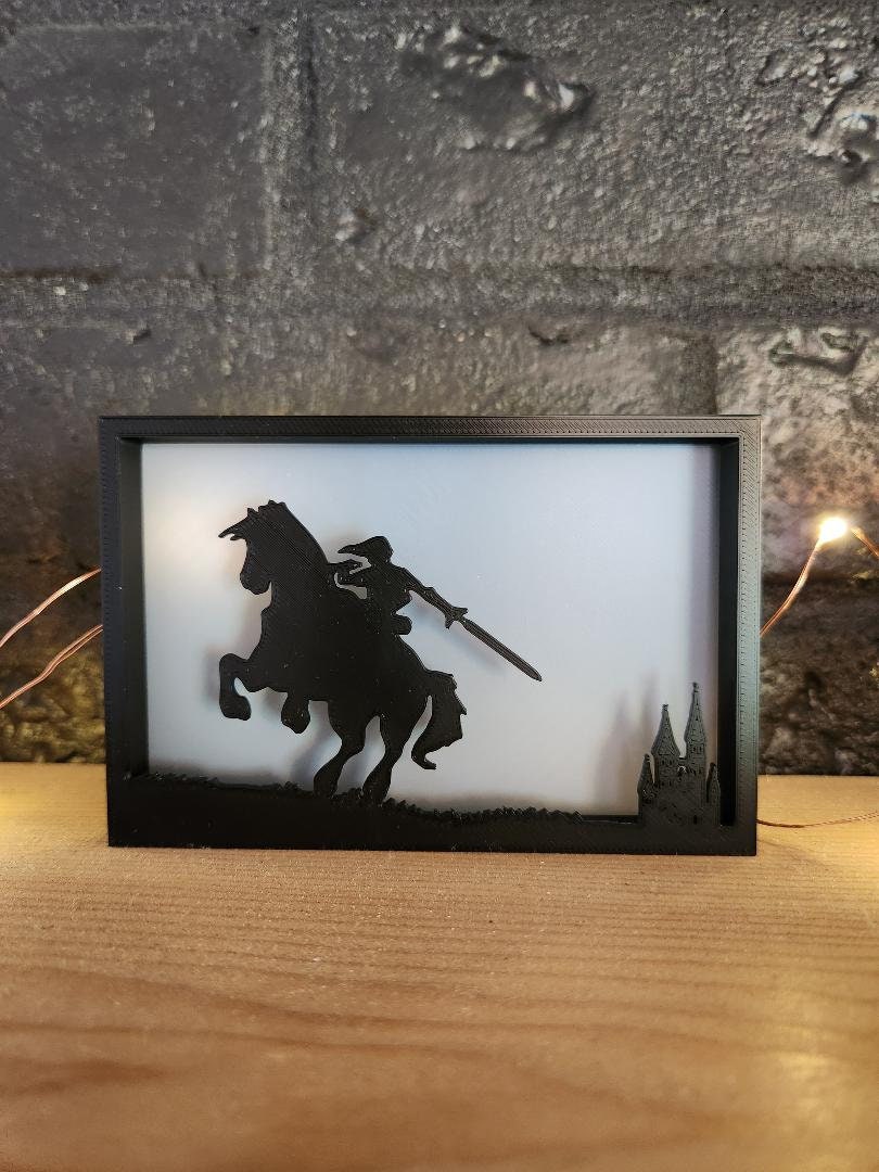 Zelda Link Silhouette Art - 3D Printed - Etsy