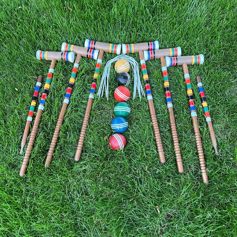 Vintage Forster Croquet 6 Player Complete - Etsy