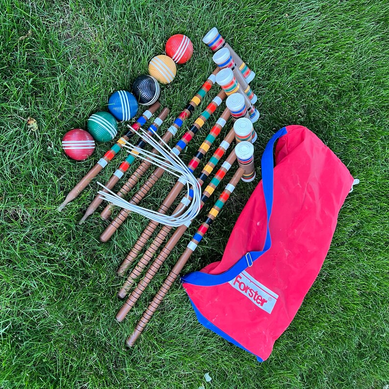 Vintage Forster Croquet 6 Player Complete - Etsy