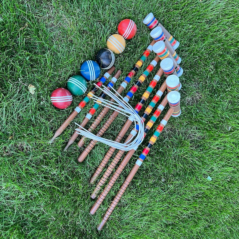 Vintage Forster Croquet 6 Player Complete - Etsy