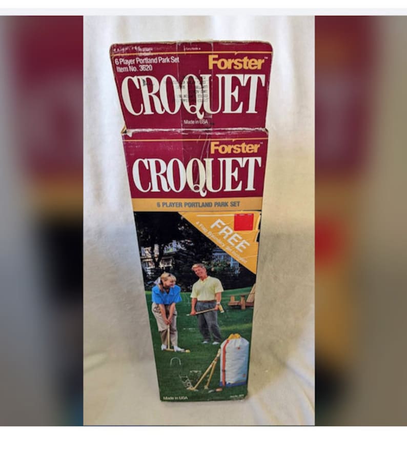Vintage Forster Croquet Set 6 Player New Never Used - Etsy