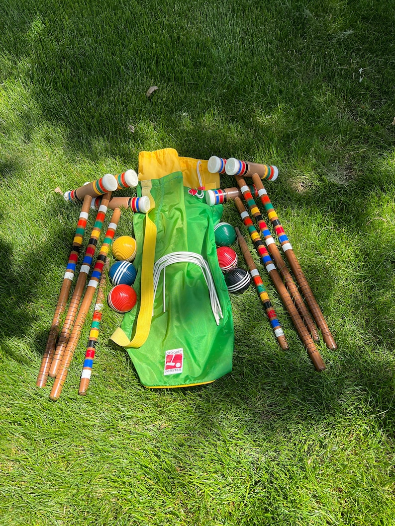 Vintage Forster Croquet 6 Player Complete - Etsy