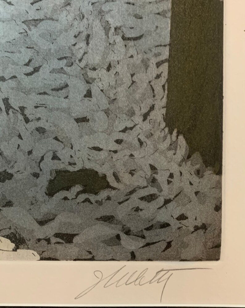 John Collette Artist Etching Print "fresh Snow" Limited Edition Signed ...