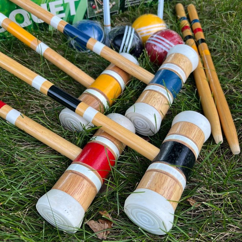 Vintage Forster Croquet Set 4 Player With Bag New - Etsy