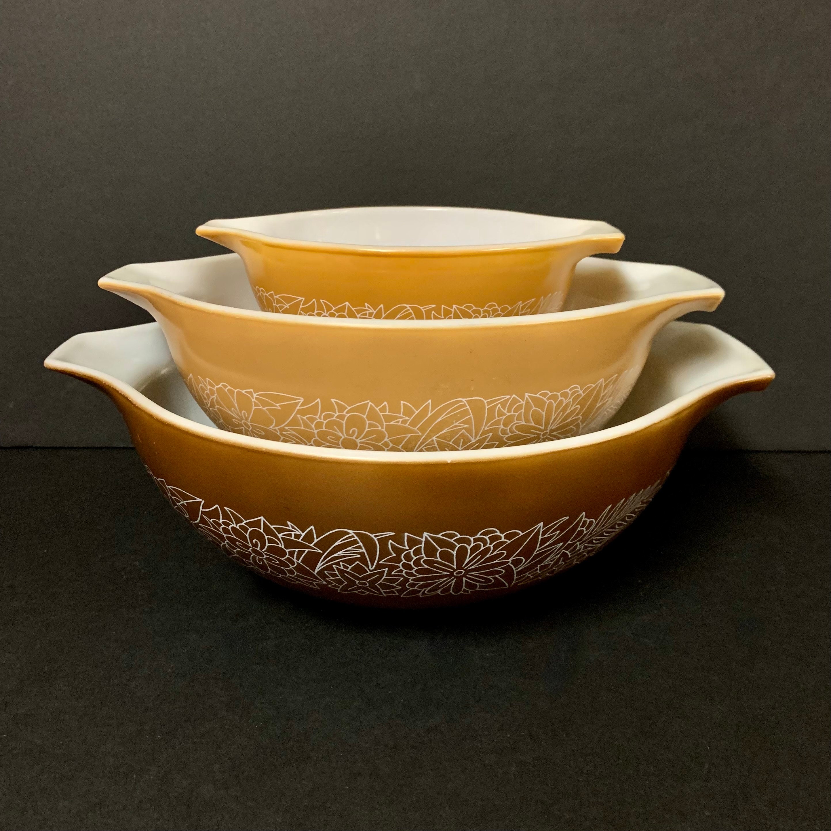 Pyrex Woodland Mixing Bowls - Etsy