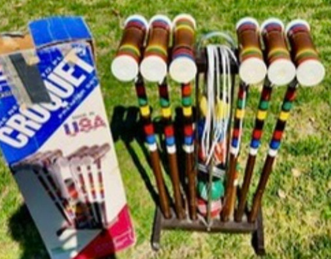Vintage Forster Croquet Set 6 Player Complete With Stand - Etsy