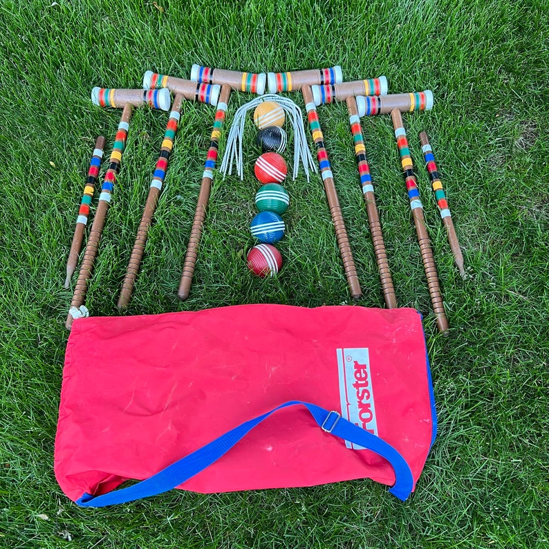 Vintage Forster Croquet 6 Player Complete - Etsy