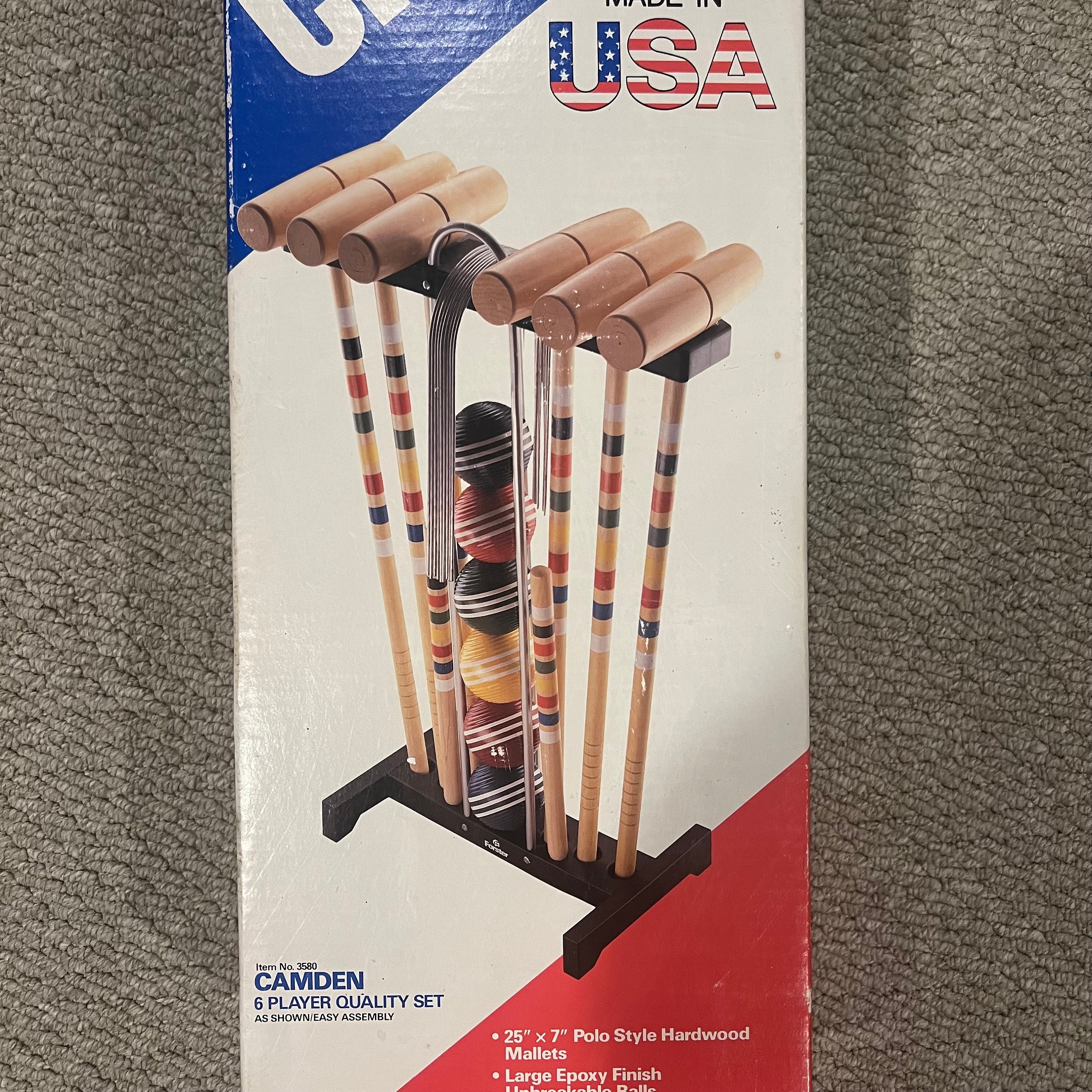 Vintage Forster Wood Croquet 6 Player Set With Stand New - Etsy