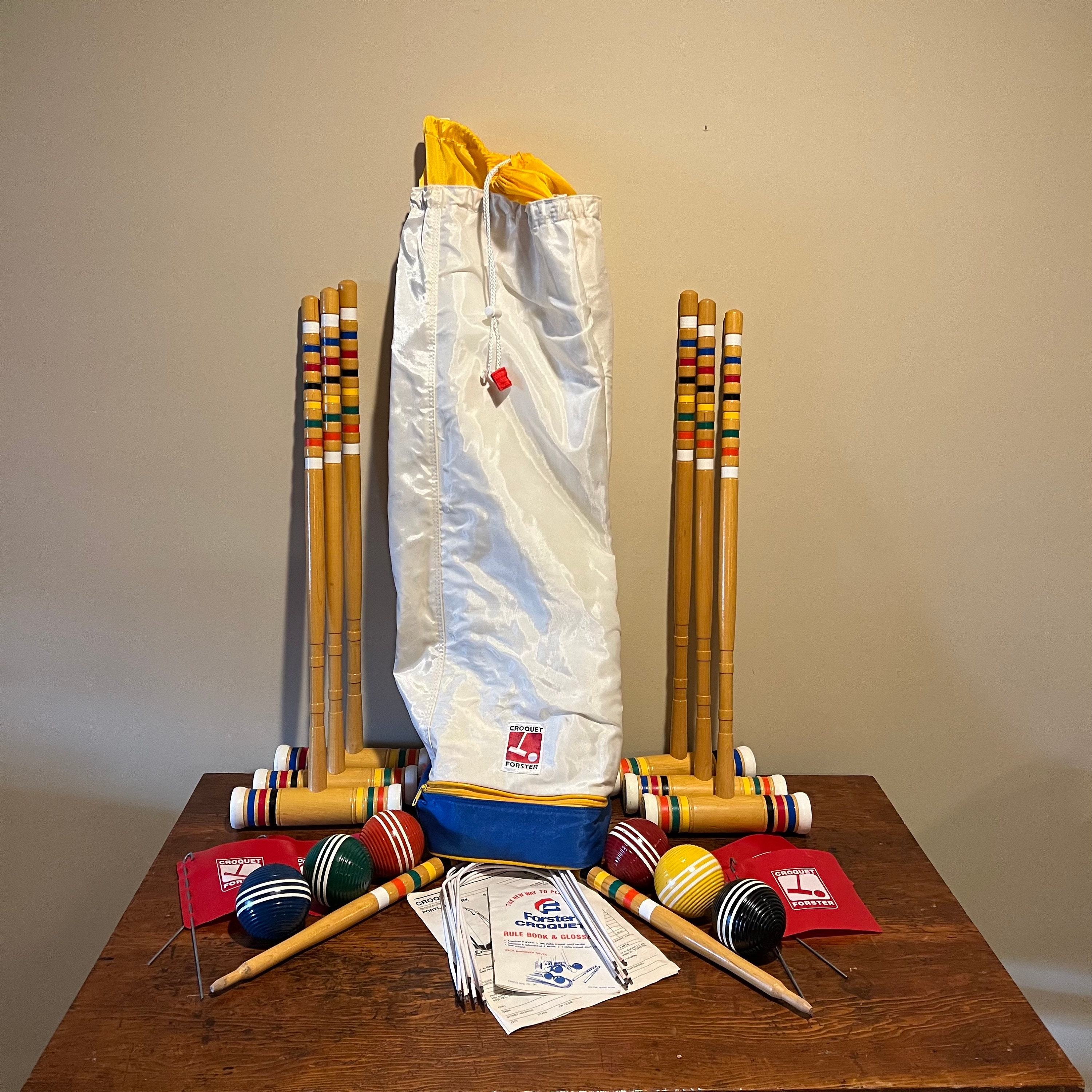 Vintage Forster Croquet 6 Player Complete With Carrying Bag - Etsy