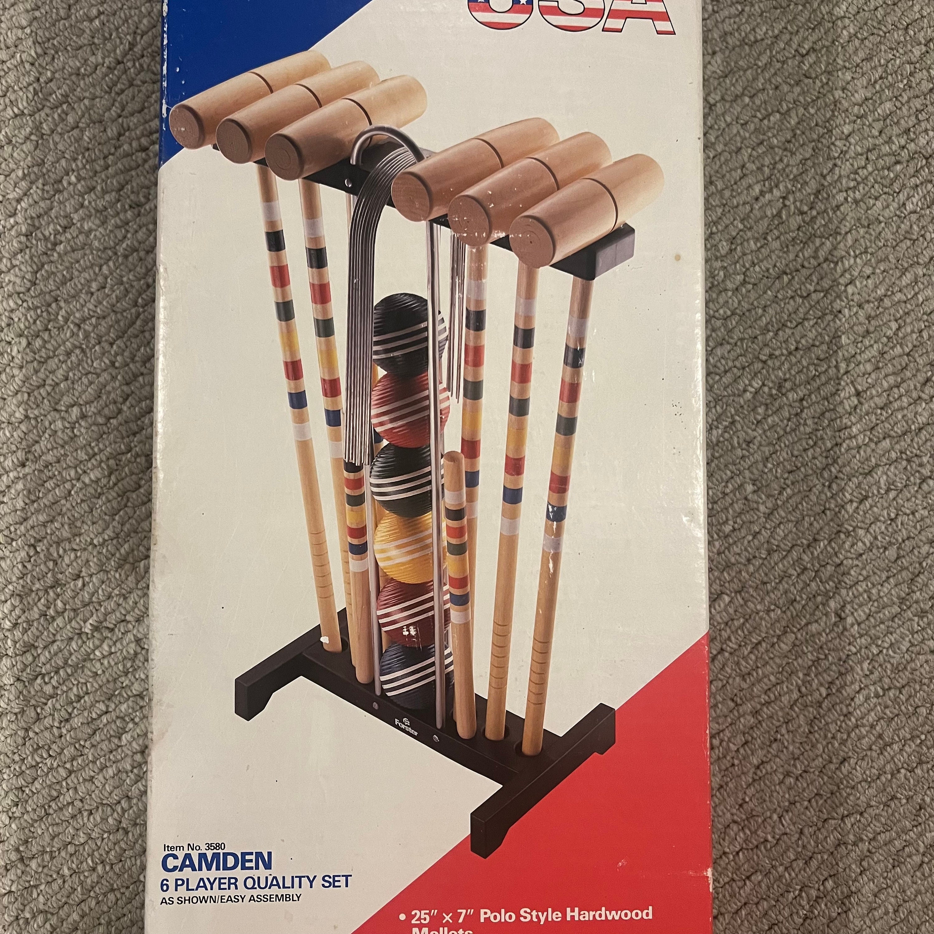 Vintage Forster Wood Croquet 6 Player Set With Stand New - Etsy