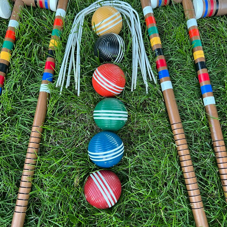 Vintage Forster Croquet 6 Player Complete - Etsy