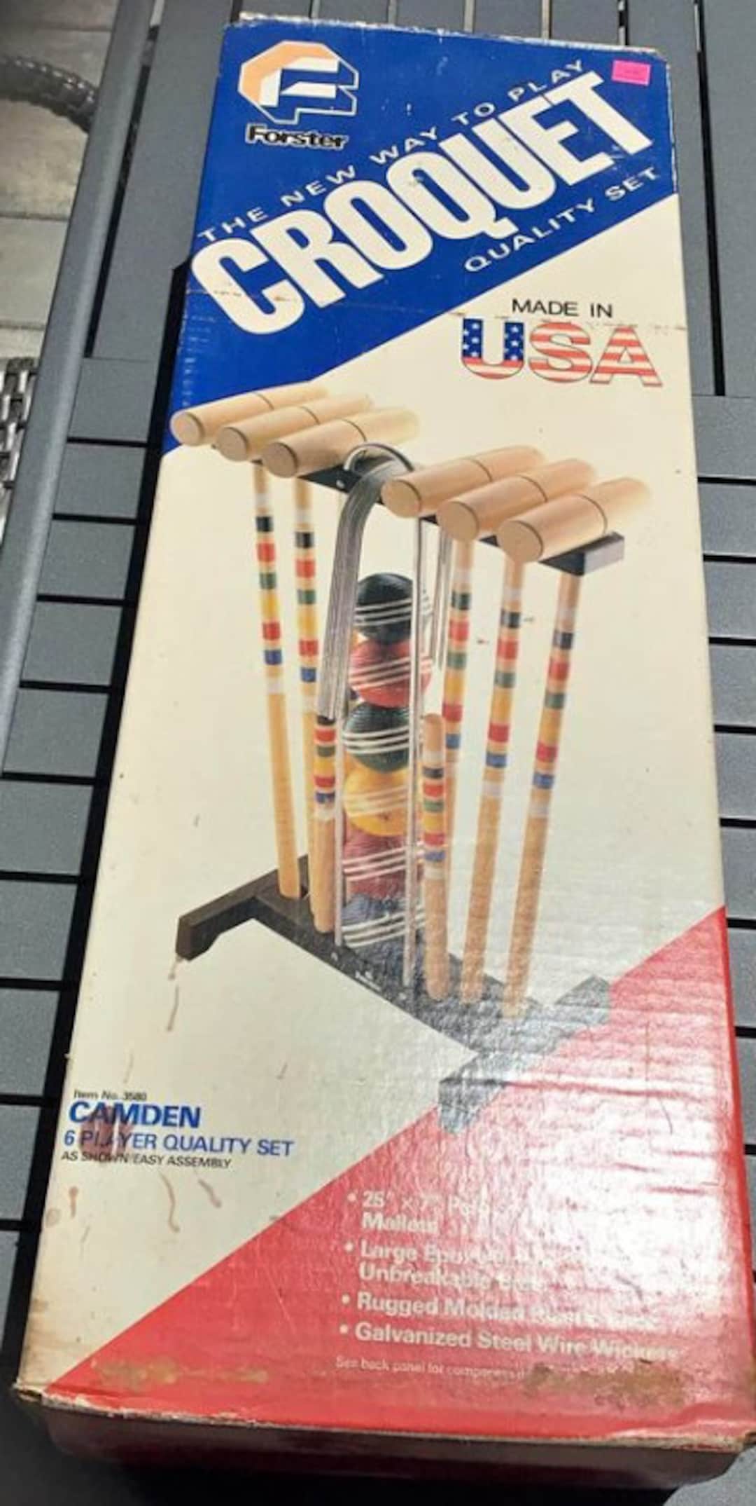 Vintage Forster Croquet Set 6 Player With Stand Complete - Etsy