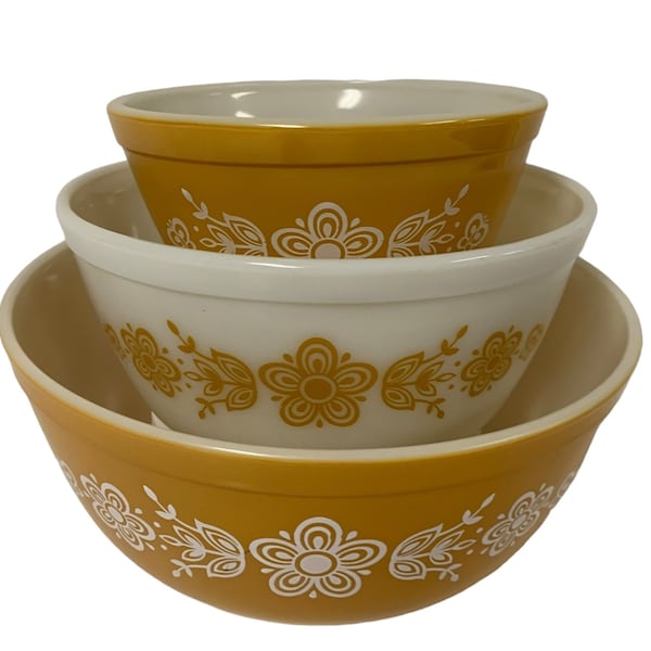 Gold Mixing Bowls - Etsy