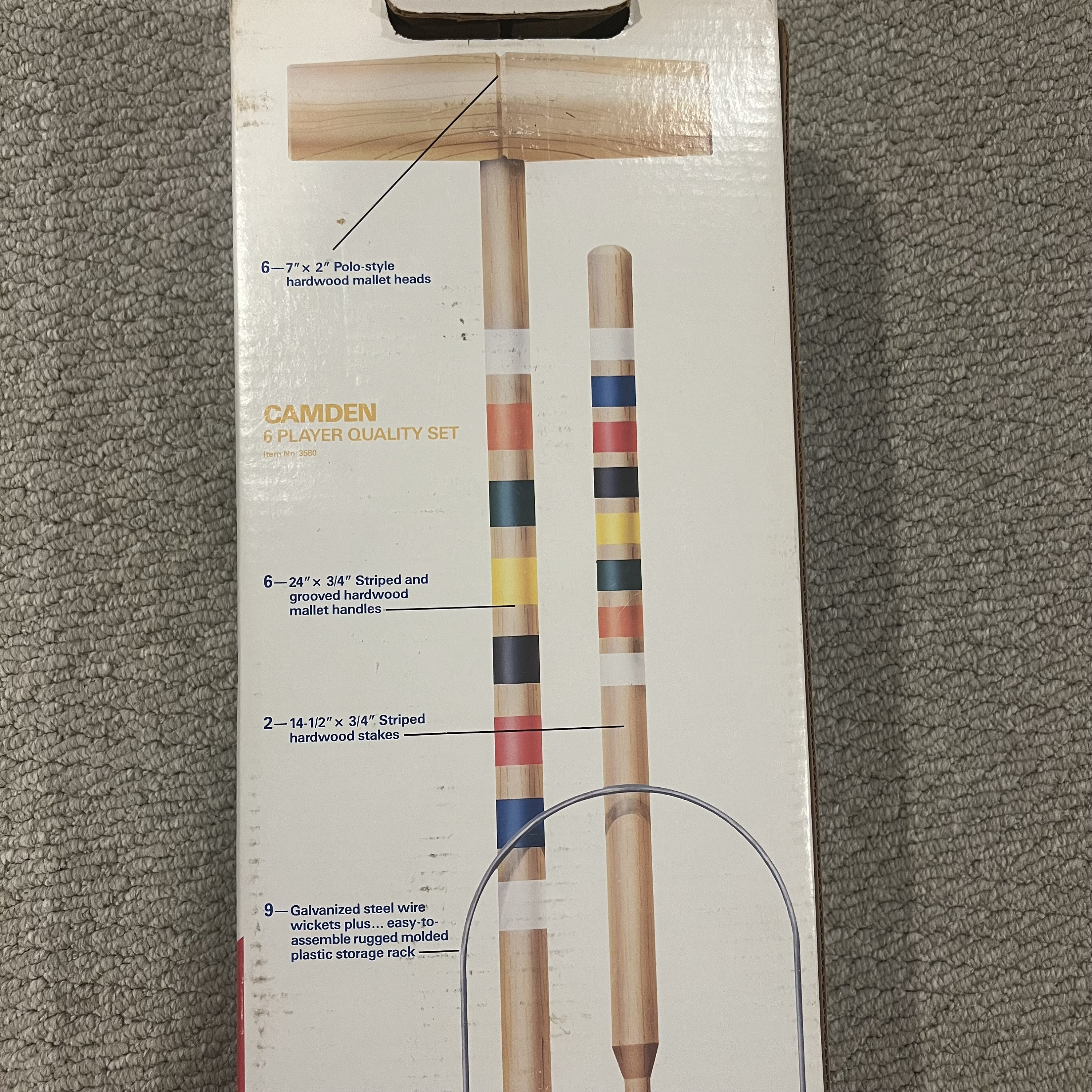 Vintage Forster Wood Croquet 6 Player Set With Stand New - Etsy