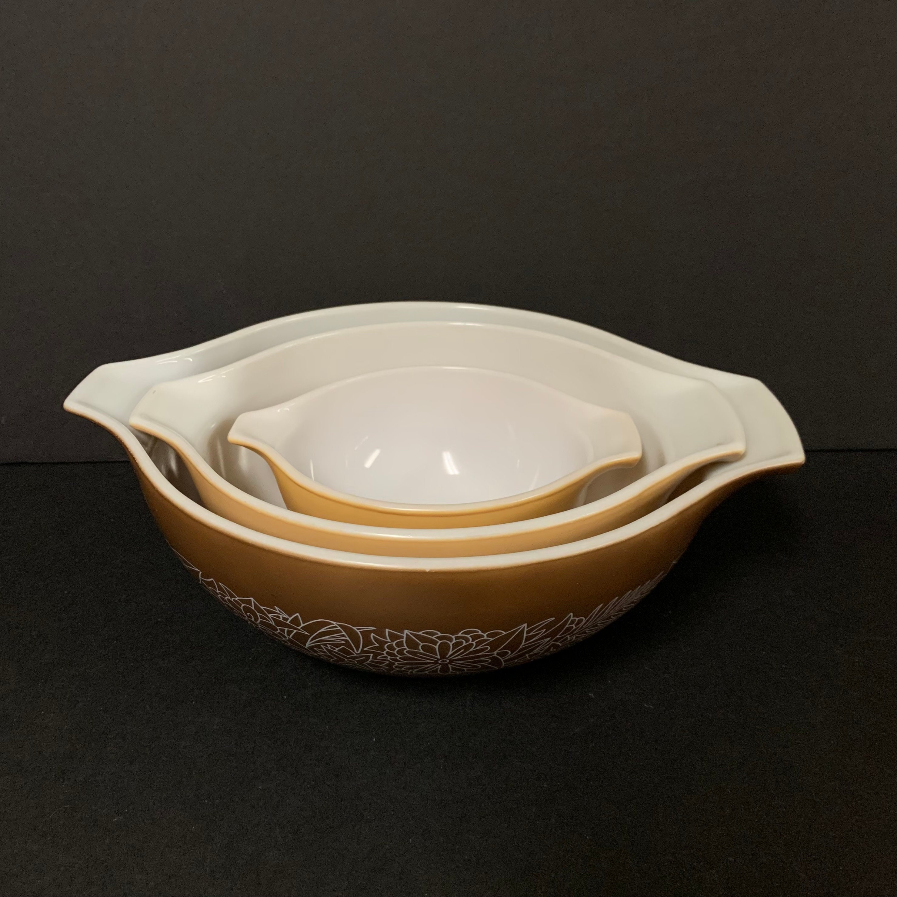 Pyrex Woodland Mixing Bowls - Etsy