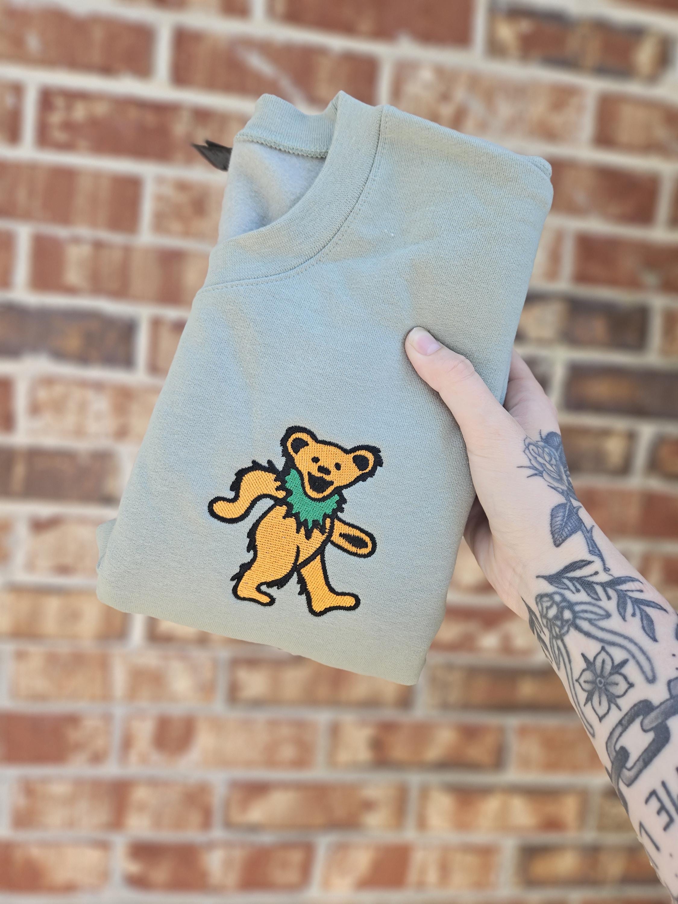 Embroidered Grateful Dead Dancing Bear Shirt or Sweatshirt! Gift for ...
