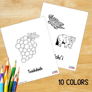 Colors (navajo Coloring Pages) - Etsy