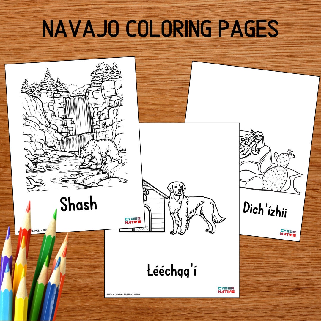 Animals (navajo Coloring Pages) - Etsy