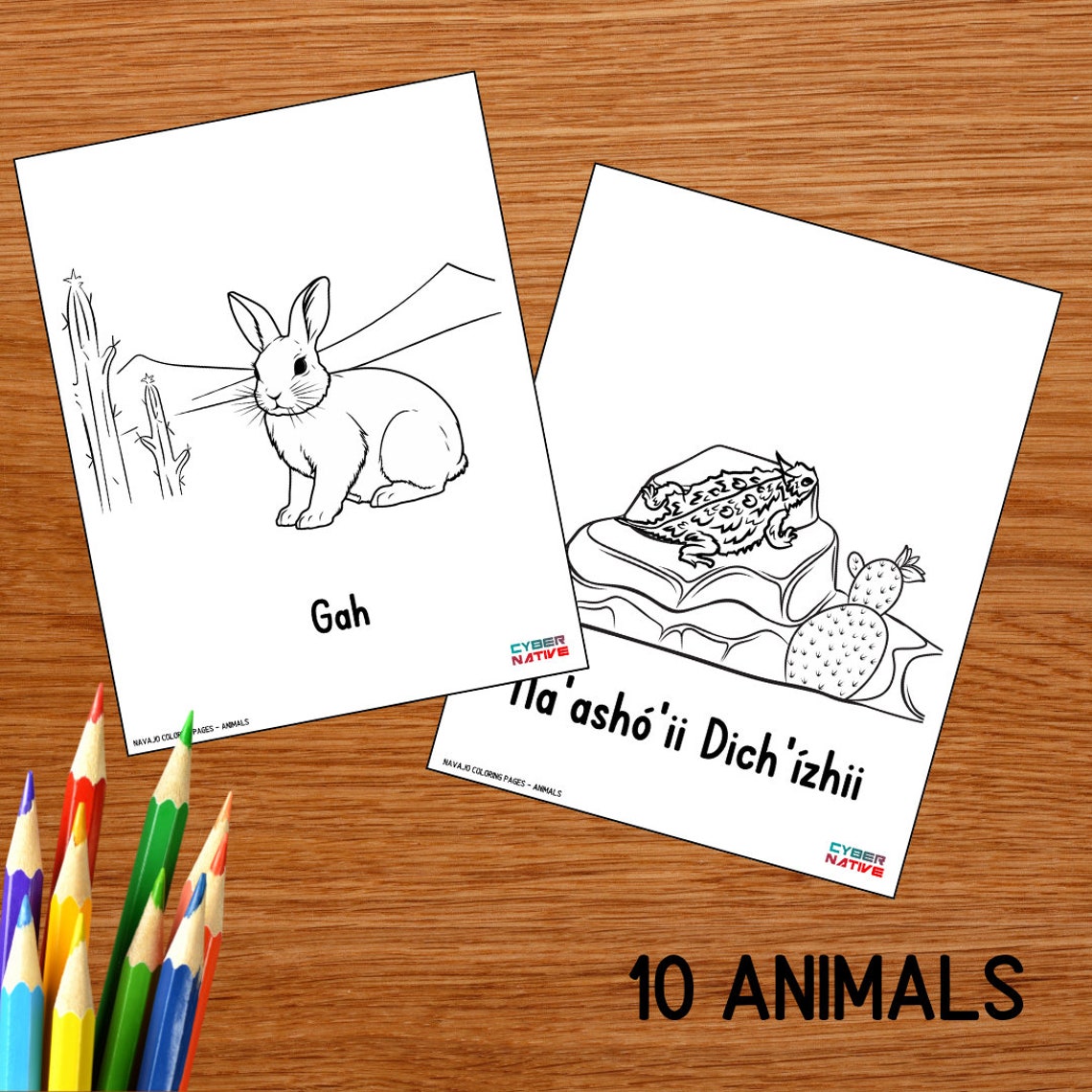 Animals (navajo Coloring Pages) - Etsy