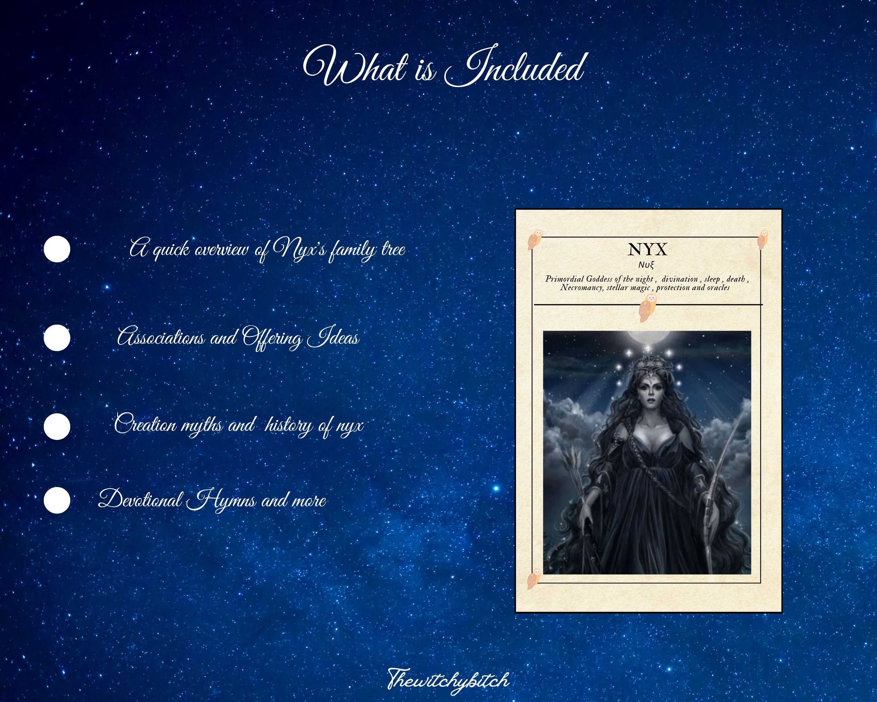 Nyx Goddess Of Night Family Tree