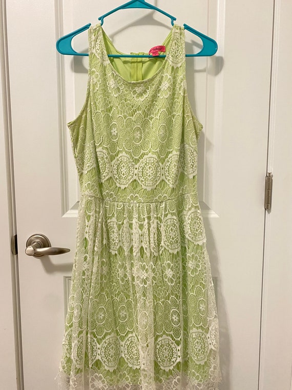 Lime Green Lace Dress
