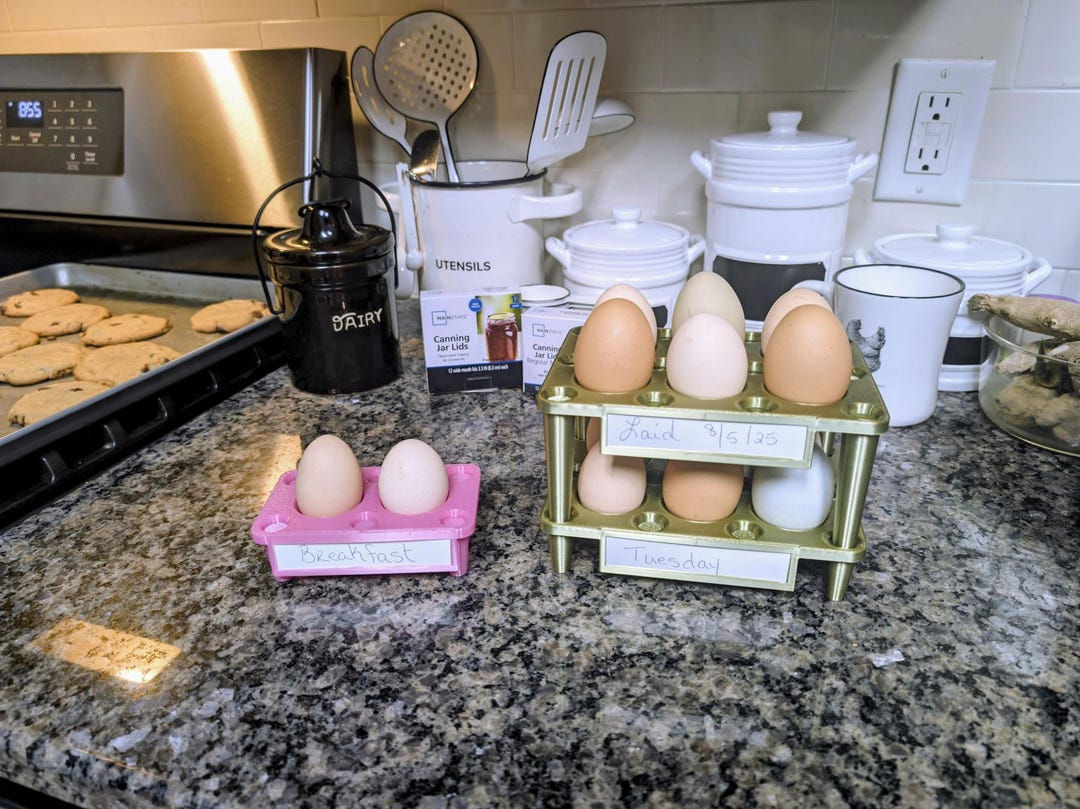 Stackable Egg Racks (with Label Area) - Etsy