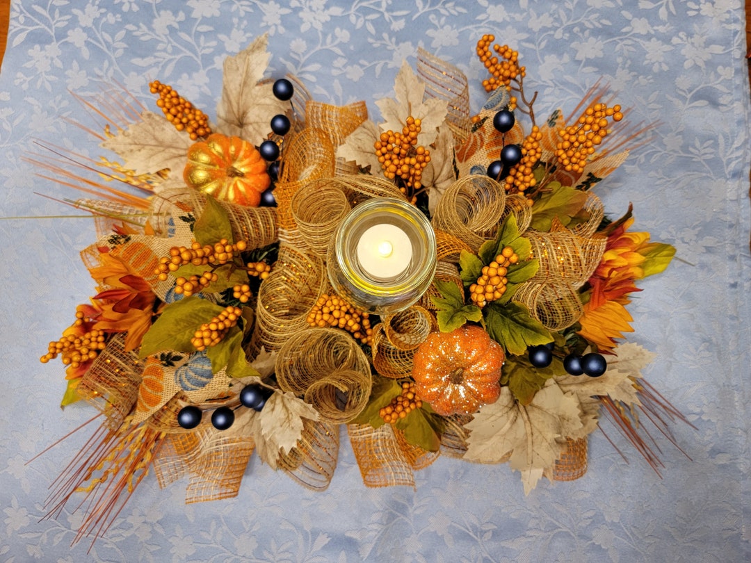 Fall Thanksgiving Harvest 21 Inch Table Mantle Entry Way Pumpkin ...