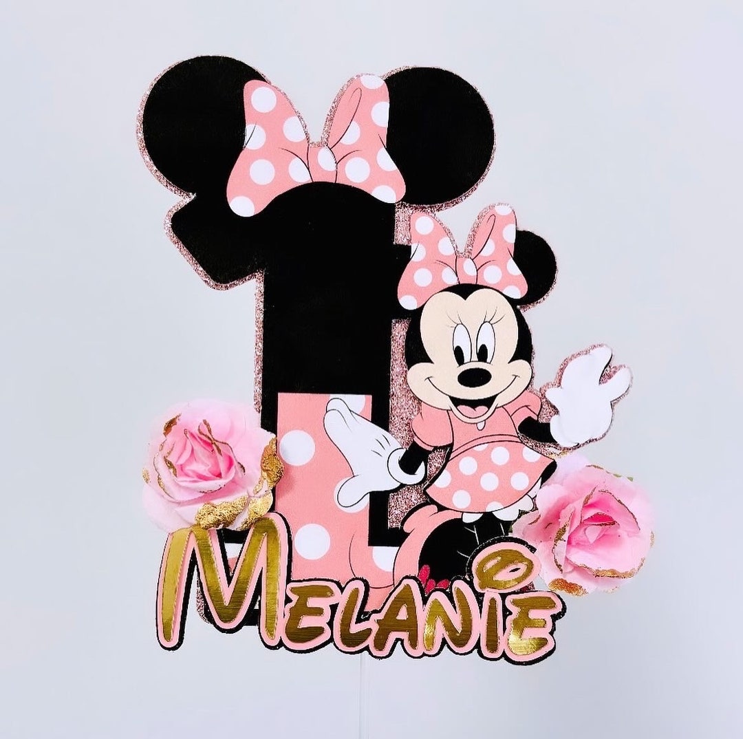 Minnie Mouse 3D Topper|cake Topper|minnie Mouse|number Topper|custom ...