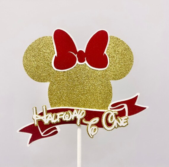 Minnie Mouse 3D Cake Topper Mickey Mouse Disney Half - Etsy