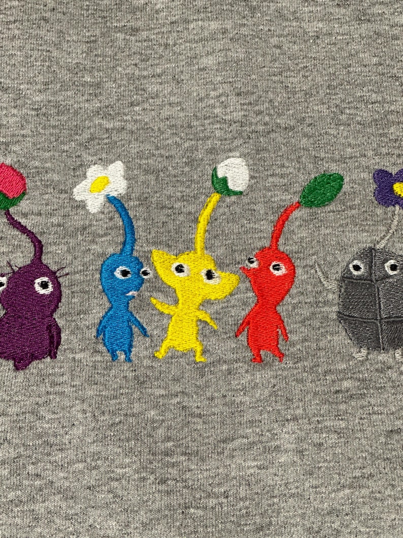Embroidered Pikmin Sweatshirt - Etsy
