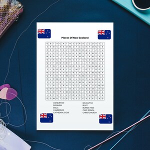 Word Search | New Zealand Word Search Bundle| Printable PDF | Word ...
