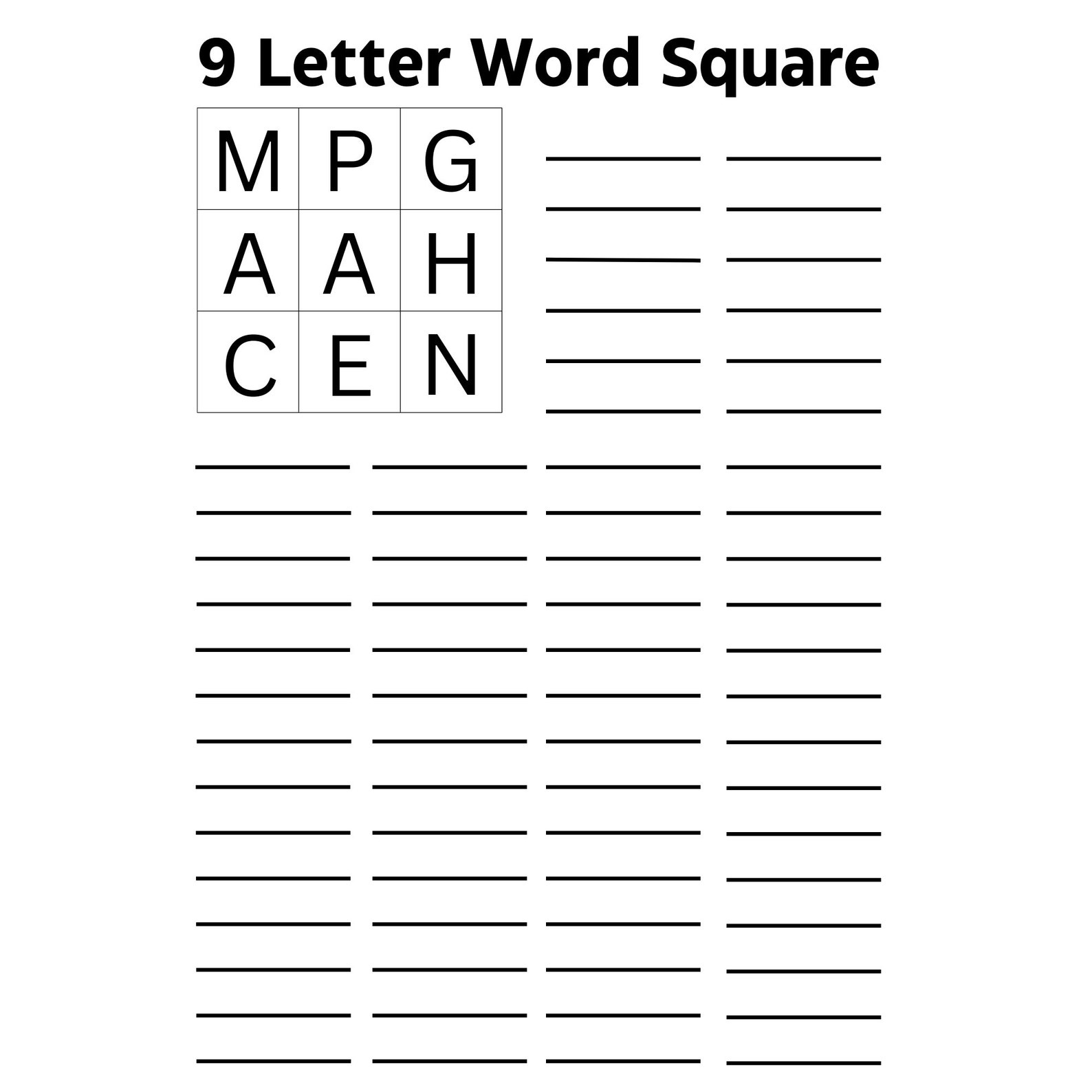 9 Letter Word Puzzle Bundle 3/26 Puzzles/target Word/party Word Game ...