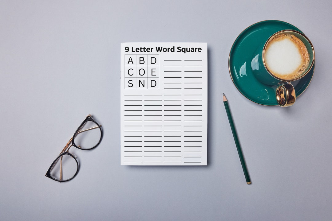 9-letter Word Square Puzzle Bundle: Party Game (instant Download) - Etsy