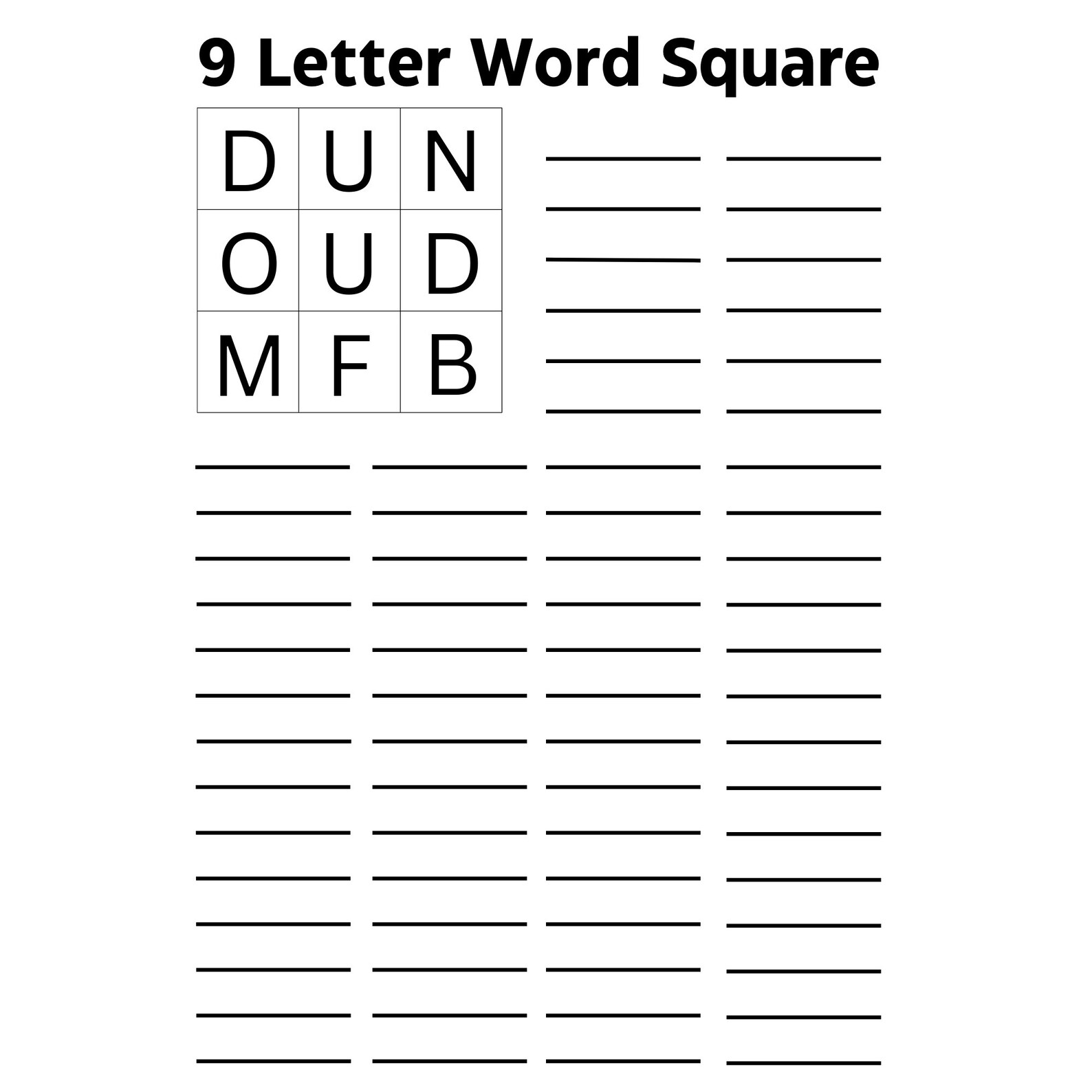 9 Letter Word Puzzle Bundle 3/26 Puzzles/target Word/party Word Game ...