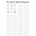 9 Letter Word Puzzle Bundle 3/26 Puzzles/target Word/party Word Game ...
