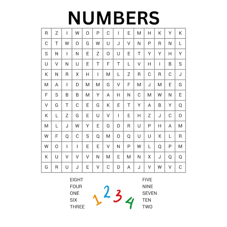 Printable Wordsearch for Kids 20 Printable Puzzle Pages for Kids ...