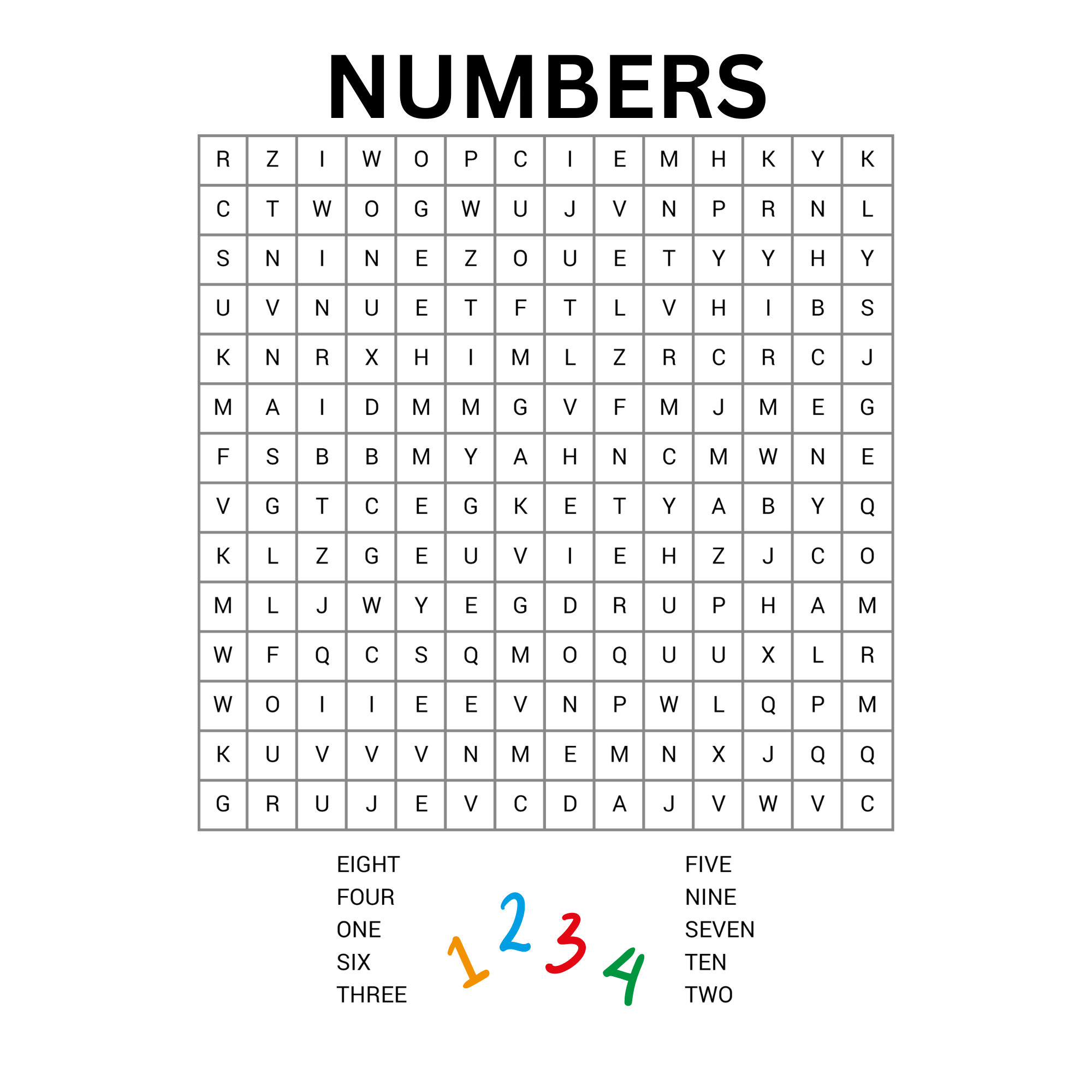 Printable Wordsearch for Kids 20 Printable Puzzle Pages for Kids ...