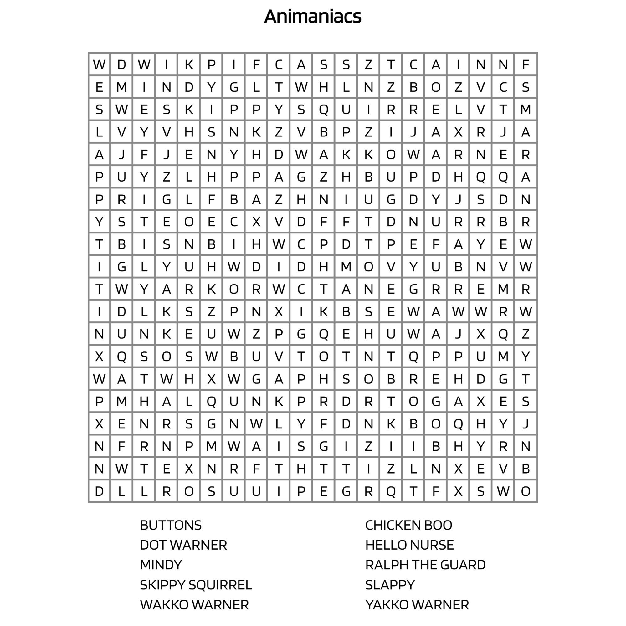 Word Search Printable 90s Word Search Word Search Printable PDF Word ...