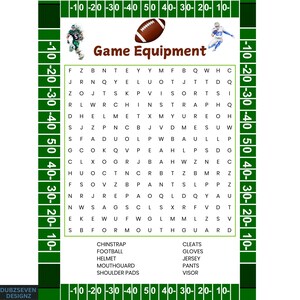 Football Word Search Bundle | 10 Wordsearches | Printable Puzzle With ...