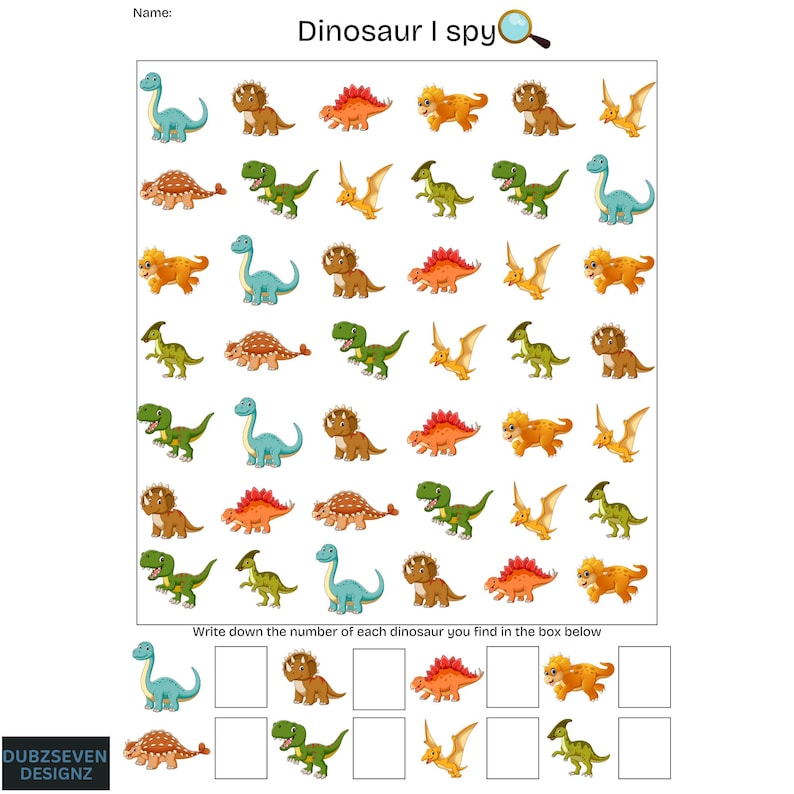 I Spy Printable Activity Sheets: Fun Games for Kids (digital Download ...