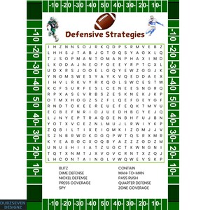 Football Word Search Bundle | 10 Wordsearches | Printable Puzzle With ...