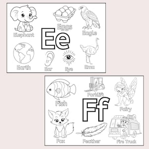 Alphabet Coloring Pages: Fun Preschool Printable Activity (26 Sheets ...