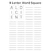 9 Letter Word Puzzle Bundle 3/26 Puzzles/target Word/party Word Game ...