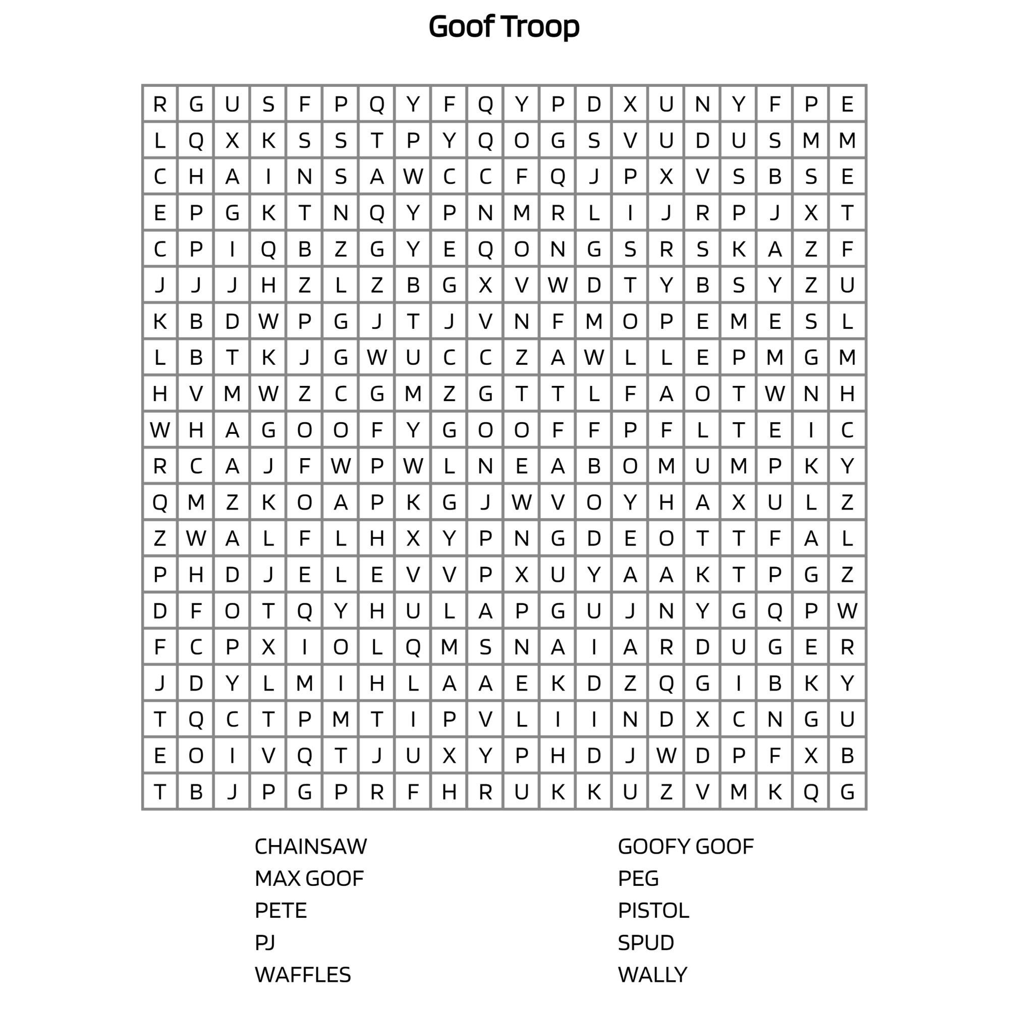 Word Search Printable 90s Word Search Word Search Printable PDF Word ...