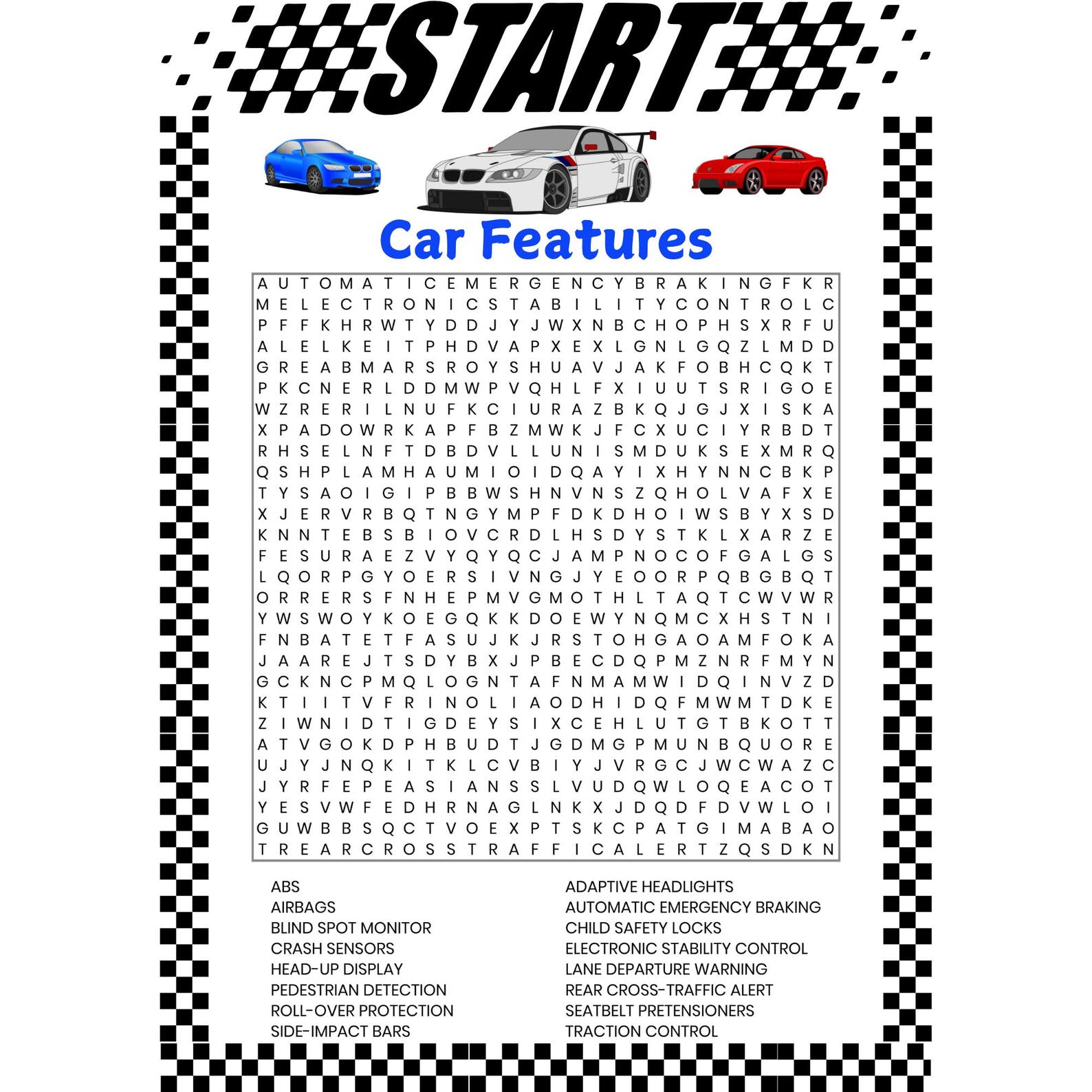 Car Word Search Bundle | 10 Wordsearches | Printable Puzzle With ...