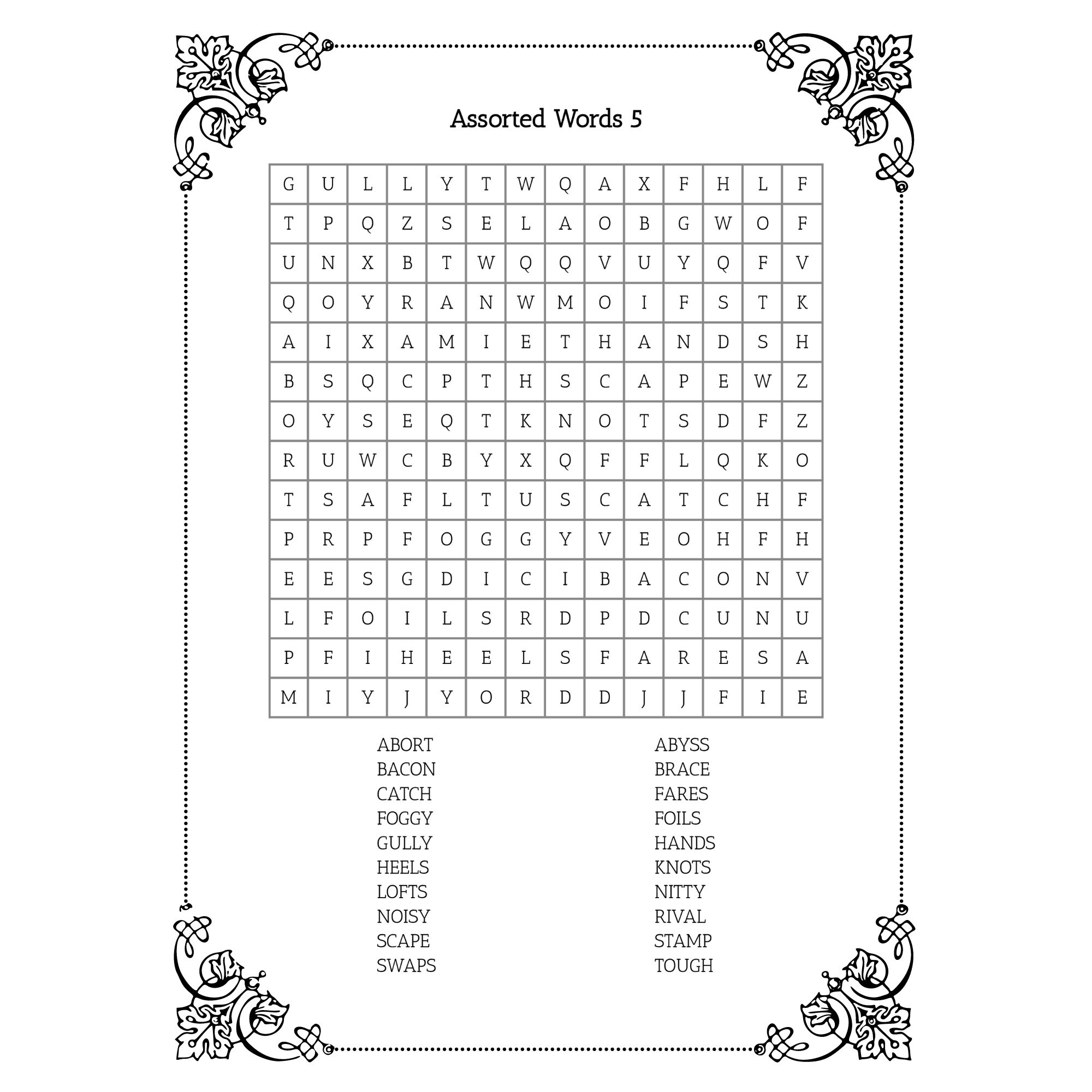 Word Search Volume 2| Assorted Wordsearches| 50 Printable Wordsearch ...